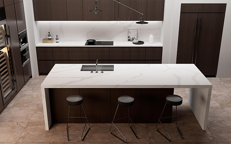 Calacatta Sol, VIATERA - Quartz Countertops | LX Hausys US