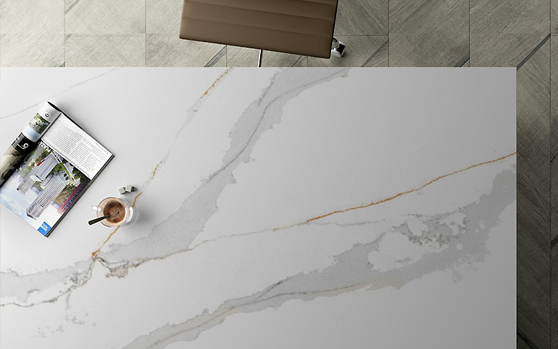 Calacatta Sol, VIATERA - Quartz Countertops | LX Hausys US