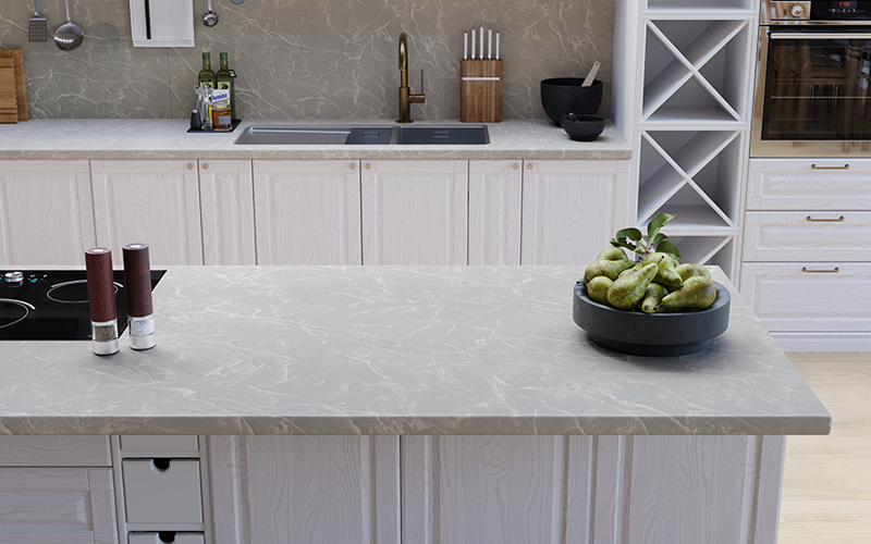 Bianco Glace, VIATERA - Quartz Countertops | LX Hausys US