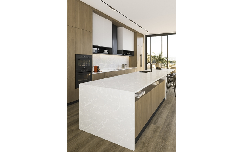 Bianco Glace, VIATERA - Quartz Countertops | LX Hausys US