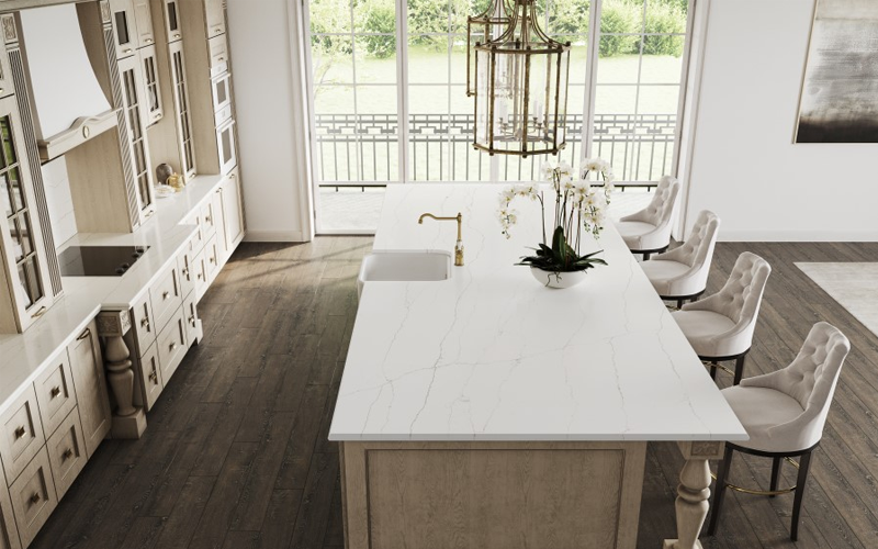 Macaubas Bianco, VIATERA - Quartz Countertops | LX Hausys US