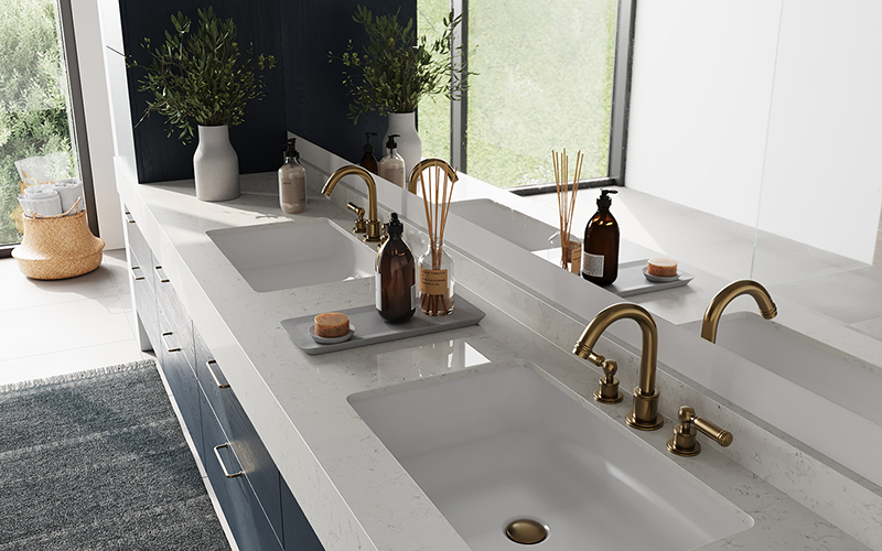 White Dove, VIATERA - Quartz Countertops | LX Hausys US