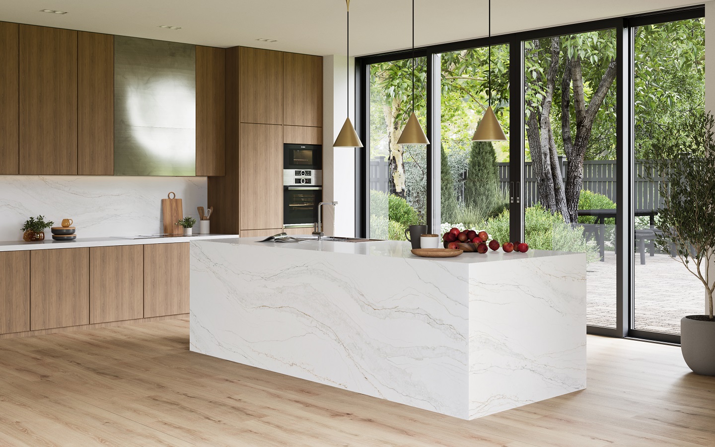 Calacatta Verde - VIATERA Quartz Surface | LX Hausys US