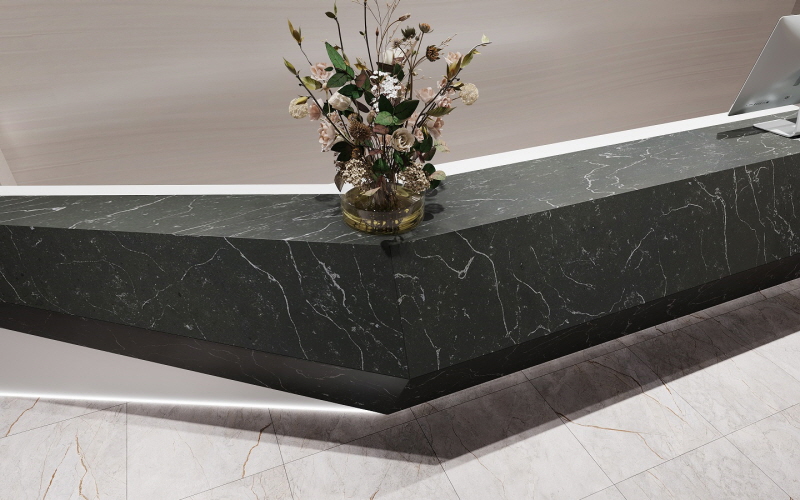 Carbo Brushed - VIATERA Quartz Surface | LX Hausys US