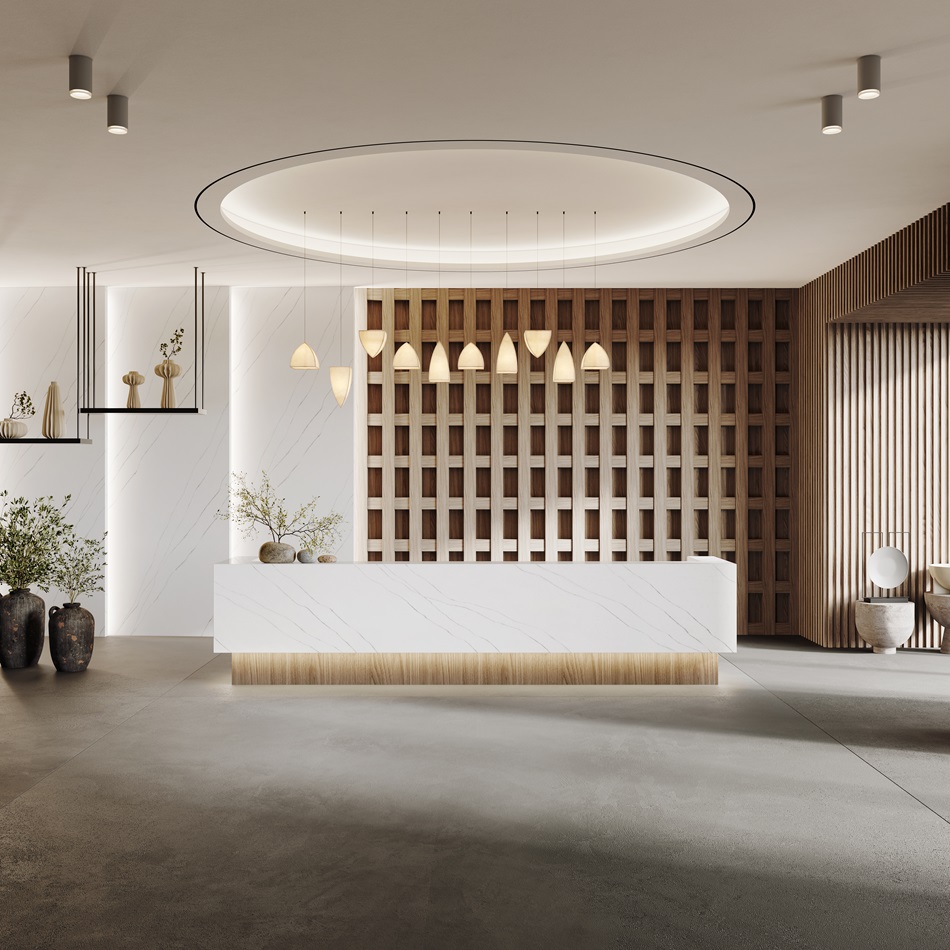 Calacatta Fiore, HIMACS - Solid Surface Countertops | LX Hausys US