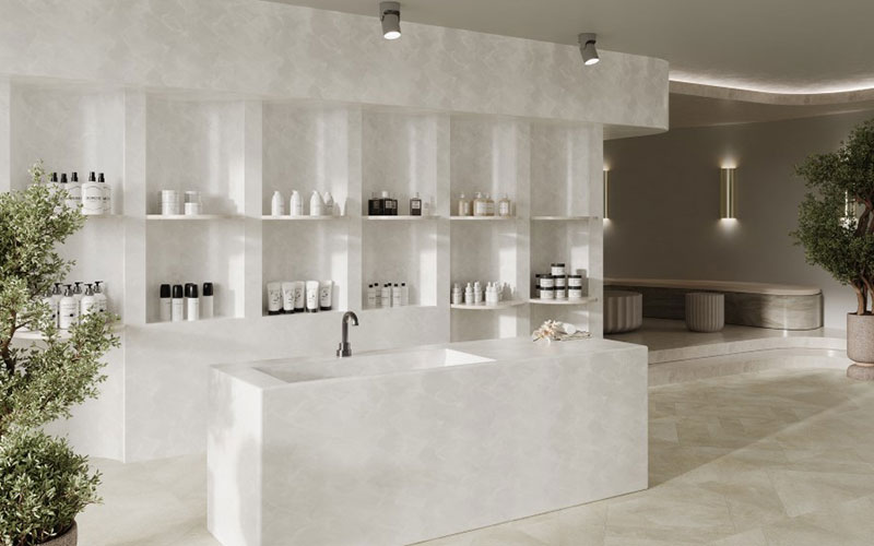 Calacatta Crystal, HIMACS - Solid Surface Countertops | LX Hausys Canada