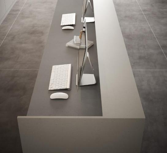 Steel Concrete, HIMACS - Solid Surface Countertops | LX Hausys US