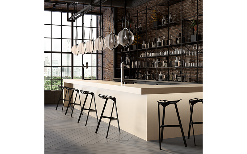 Almond Pearl, HIMACS - Solid Surface Countertops | LX Hausys US